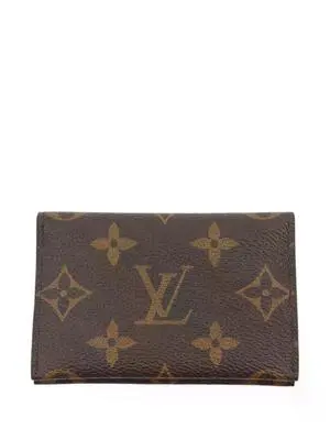 LOUIS VUITTON 2021-2026 Monogram Slim Card Holder - Brown