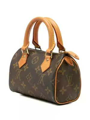 LOUIS VUITTON Monogram Mini Speedy Hl Satchel