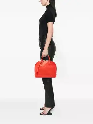 LOUIS VUITTON Monogram Vernis Alma Pm Satchel - Orange