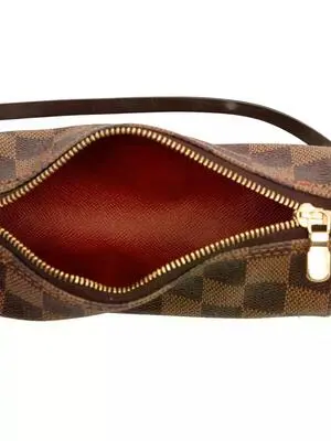 LOUIS VUITTON Damier Ebene Papillon Pochette Handbag