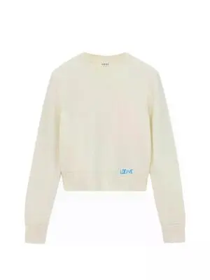 Loewe Embroidered Logo Sweater - Neutrals