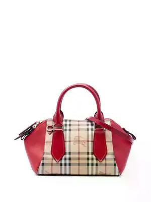 Burberry Haymarket Blaze Satchel - Neutrals