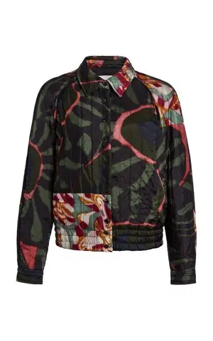 Dries Van Noten Valoria Patchwork Quilted Bomber Jacket - Print