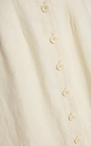 DL1961 Montauk Sleeveless Linen Maxi Dress - Ivory