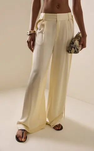 AISLING CAMPS Liquid Silk Wide-leg Pants