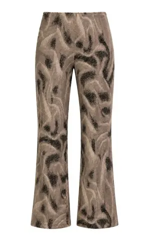 MARGHERITA MACCAPANI Proper Cotton-blend Flared Pants - Multi