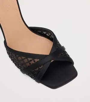 MALONE SOULIERS Sequin Mesh Perla Heeled Sandals