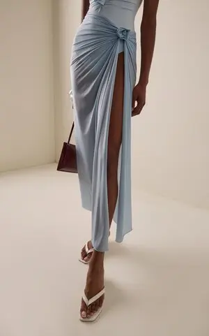 MAYGEL CORONEL Pollera Sarong Jersey Maxi Skirt
