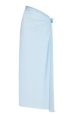 MAYGEL CORONEL Sarong Jersey Maxi Skirt - Blue
