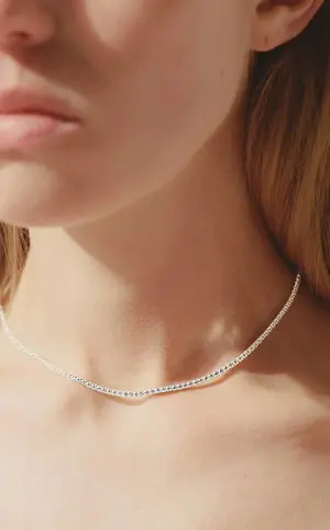 SHANNON BOND Cristallo Tennis Necklace