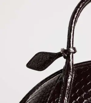 Alaïa Small Snakeskin Top Handle Bag - Red