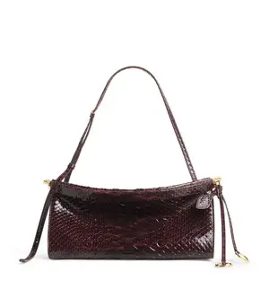 Alaïa Le Click East West Shoulder Bag - Brown