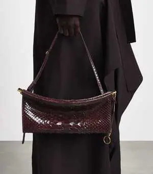 Alaïa Le Click East West Shoulder Bag - Brown