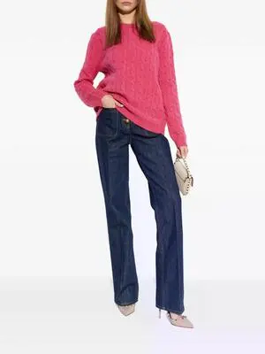 Valentino Garavani Cable Knit Wool Sweater