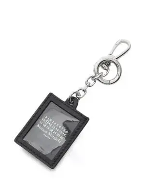 MAISON MARGIELA Four-stitch Logo Key Ring - Black