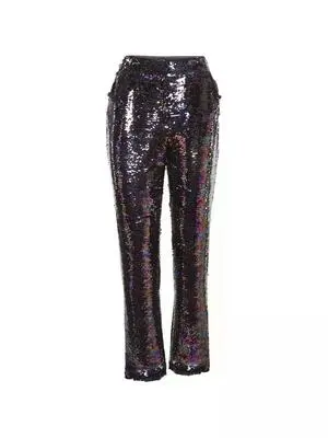 Balmain Sequin-embellished Straight-leg Trousers