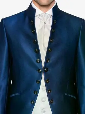 CARLO PIGNATELLI Mandarin-collar Suit