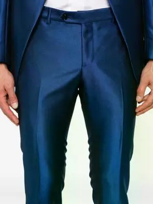 CARLO PIGNATELLI Mandarin-collar Suit