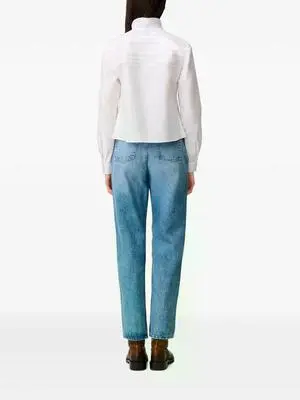 Claudie Pierlot Poplin Top With Ruffled Collar