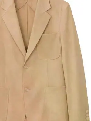 SANDERLAK Patch-pocket Single-breasted Blazer - Neutrals