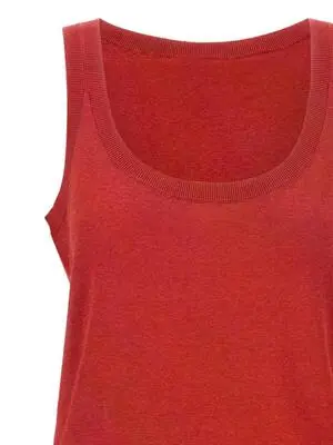 KAOS Ribbed-trim Knitted Top