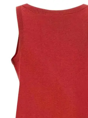 KAOS Ribbed-trim Knitted Top
