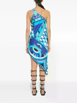 Emilio Pucci Vivara One-shoulder Asymmetric Dress