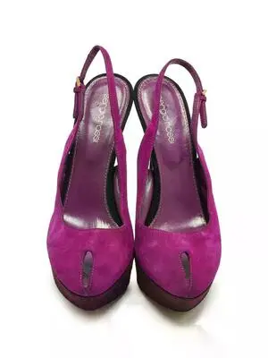 SERGIO ROSSI Cachet Platform Slingback Pumps