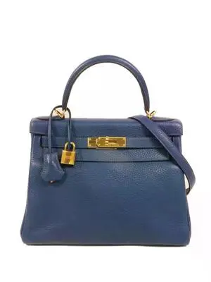 Hermès Kelly Leather Tote Bag - Blue