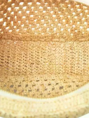 LOUIS VUITTON Raffia Croissant Mm Crossbody Bag