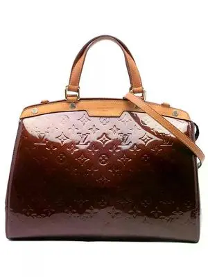 LOUIS VUITTON Monogram Vernis Brea Gm Satchel - Red