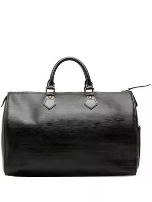 LOUIS VUITTON Epi Speedy 35 Boston Bag - Black