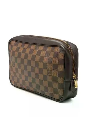 LOUIS VUITTON Damier Ebene Trouseau Toilette 25 Clutch Bag