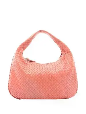 Bottega Veneta Small Nappa Intrecciato Veneta Hobo Bag - Pink