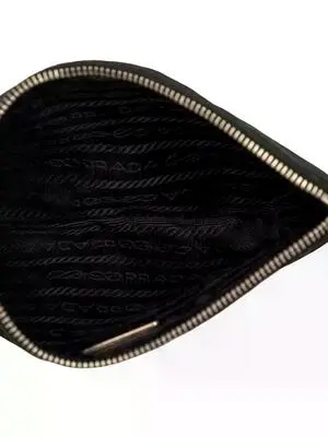 Prada Saffiano Trimmed Tessuto Robot Pouch
