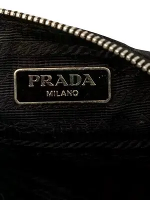 Prada Saffiano Trimmed Tessuto Robot Pouch