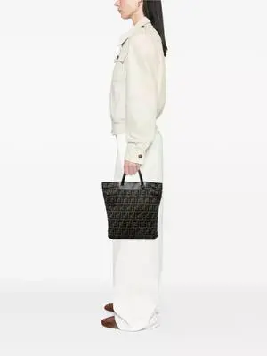 Fendi Zucca Canvas Tote Bag - Brown