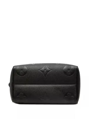 LOUIS VUITTON Monogram Giant Empreinte Speedy Bandouliere 20 Satchel - Black
