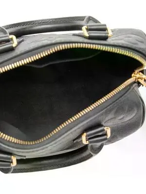 LOUIS VUITTON Monogram Giant Empreinte Speedy Bandouliere 20 Satchel - Black