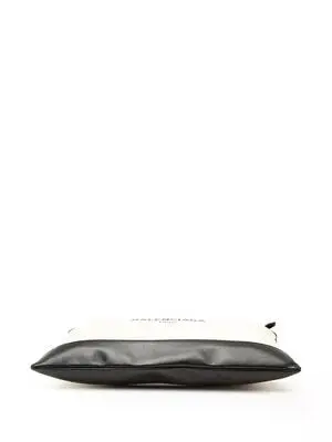 Balenciaga Canvas Navy Clip M Clutch Bag