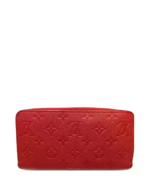 LOUIS VUITTON 2015 Monogram Empreinte Zippy Wallet Long Wallets