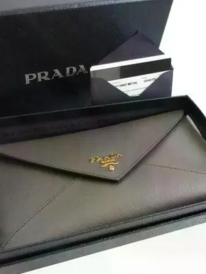 Prada Saffiano Envelope Clutch Bag