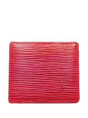 LOUIS VUITTON 1997 Epi Porte Monnaie Boite Case Coin Pouch - Red