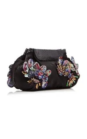 Dries Van Noten Blossom Embellished Jacquard Clutch