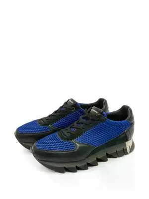 Dolce & Gabbana Lizard-embossed Mesh Sneakers