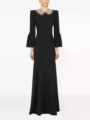 Jenny Packham Embellished Neck Pueblo Dress