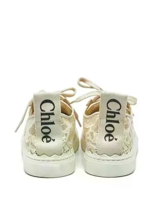 Chloé Lauren Lace-up Sneakers - White