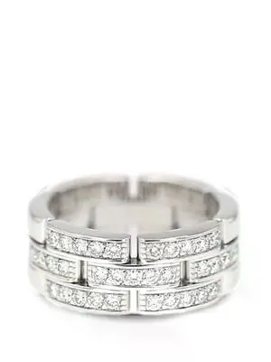 Cartier Maillon Panthère Diamond Ring - Silver