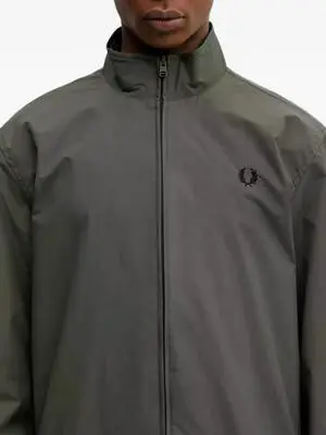 Fred Perry Embroidered Zip-up Jacket - Green
