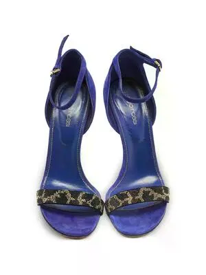 SERGIO ROSSI Embellished Ankle-strap Stiletto Sandals